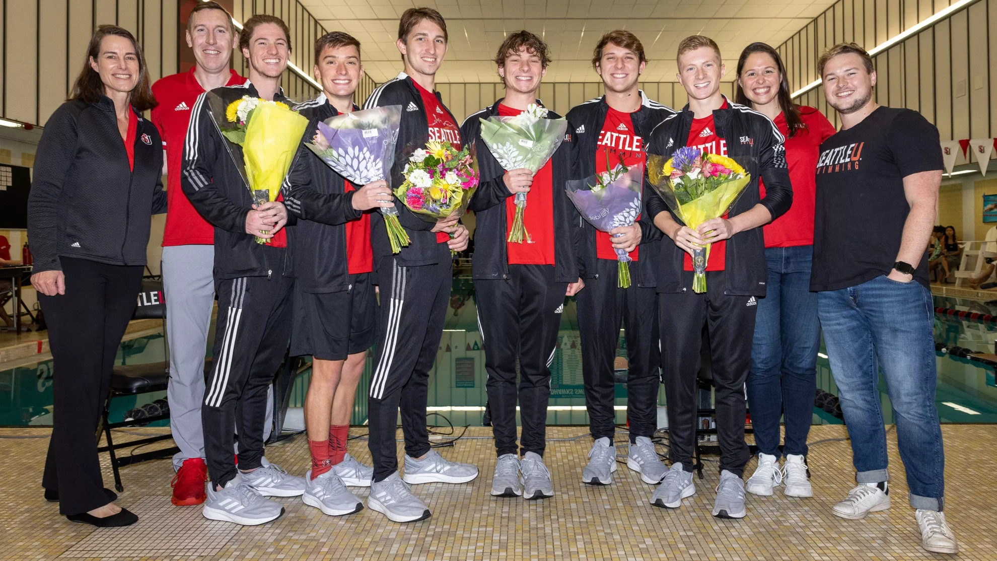 Men's Swim Takes Down PLU at Senior Night - Seattle University Redhawks ...